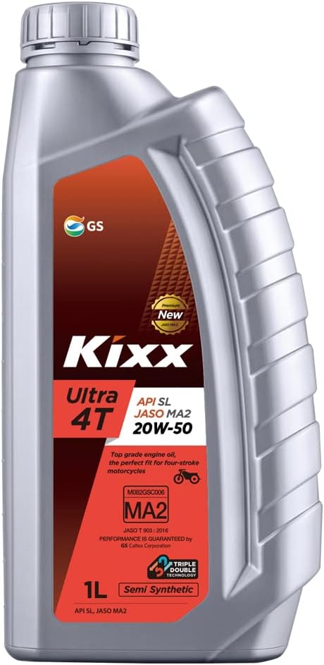 Kixx Ultra 4T API SL 20W-50 (1L)Top Quality Motorcycle Engine Oil API/SL, JASO MA/MA2 20W-50 ...