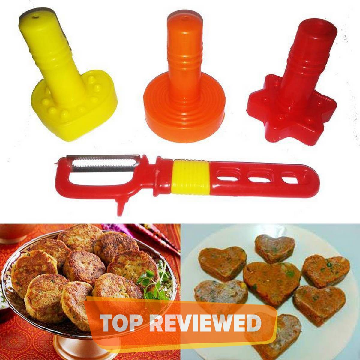 Shami Kebab Maker Kabab Shaper Saancha Shami Kabab Maker Pack Of 3 With ...