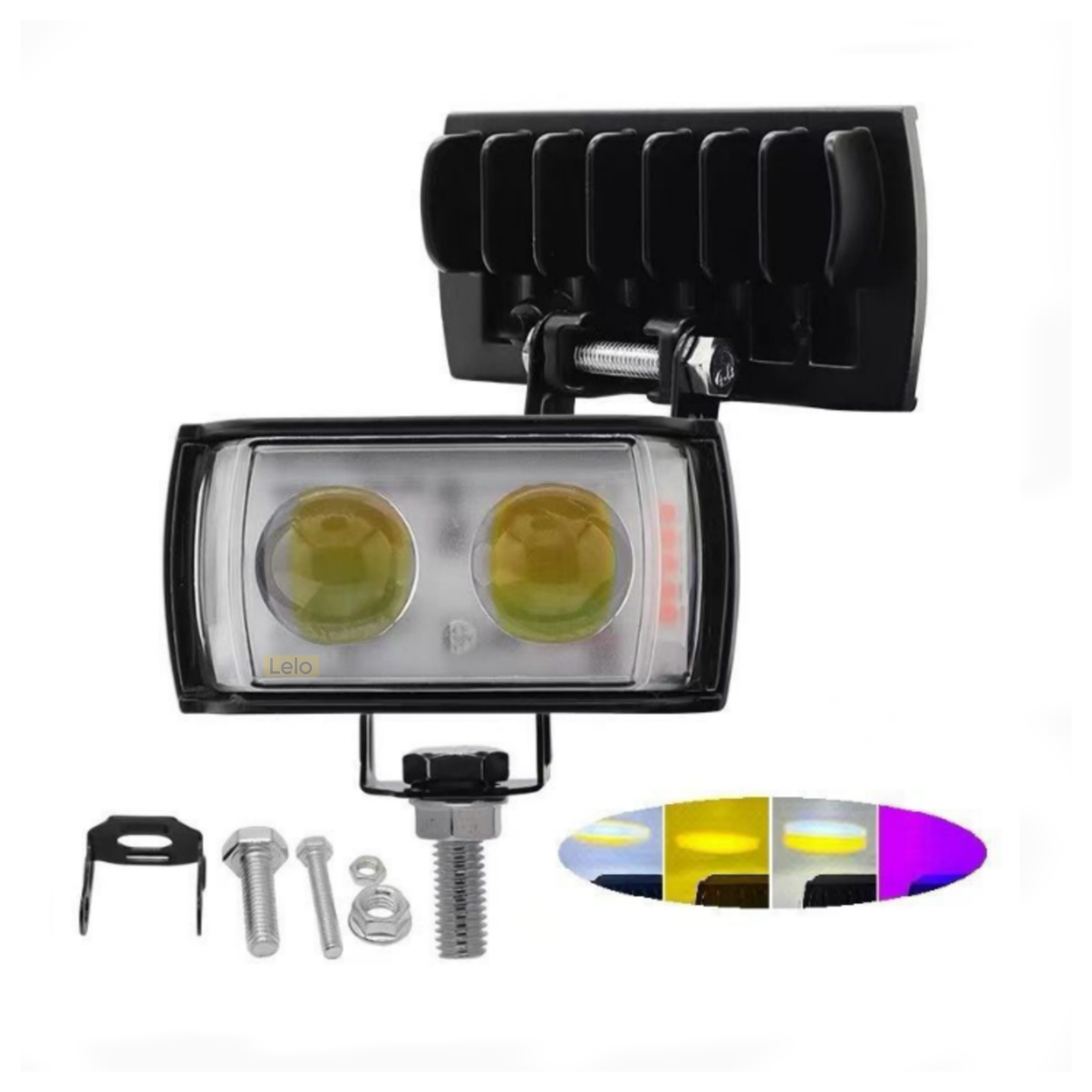 Dolphin Projector Spotlight With Flashing 6 Functions For Bike Car ...