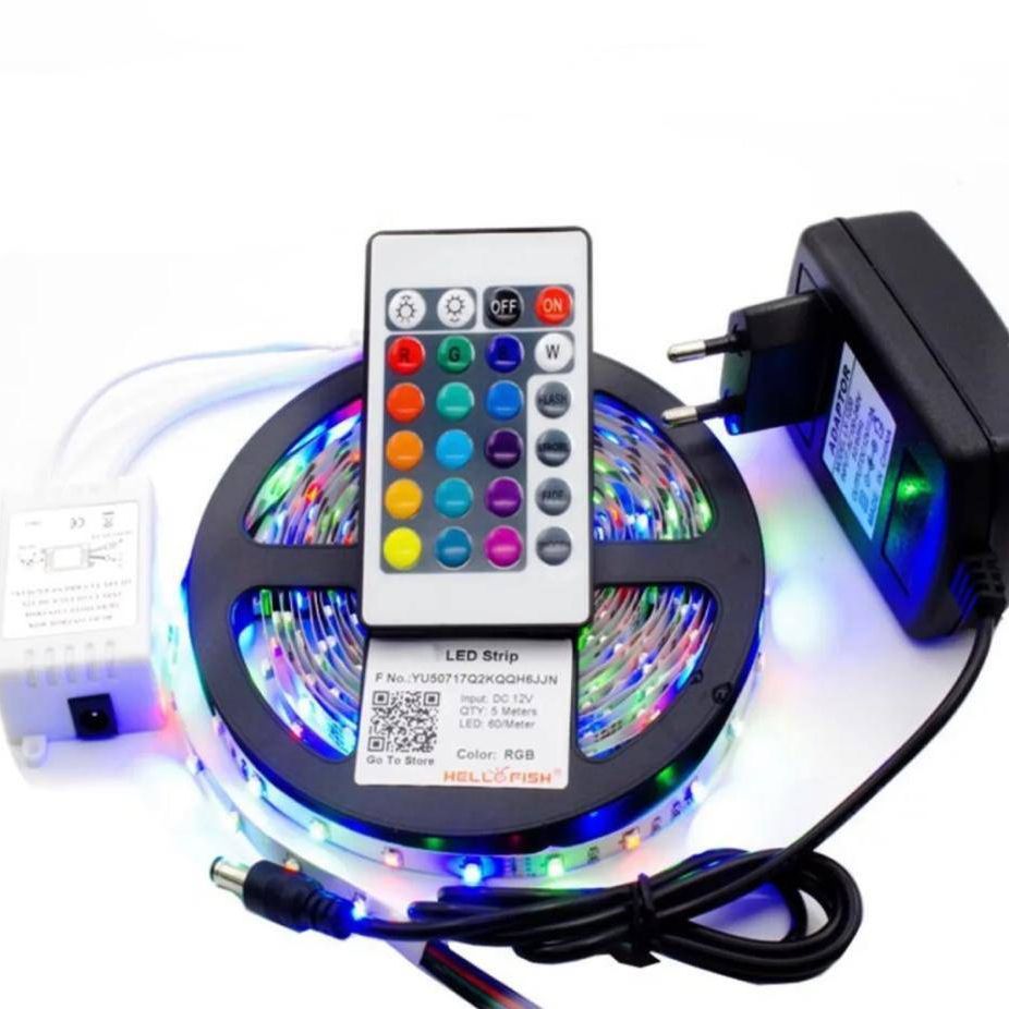Dynamic Life RGB LED Strip Lights 15 Feet Self-Adhesive Waterproof ...