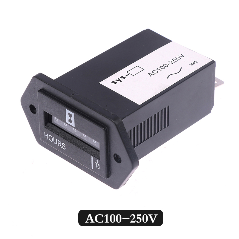 Complete Sealed Quartz Timer Counter SYS-1 6 Digits 100-250V AC220V Hour Meter Digital ...