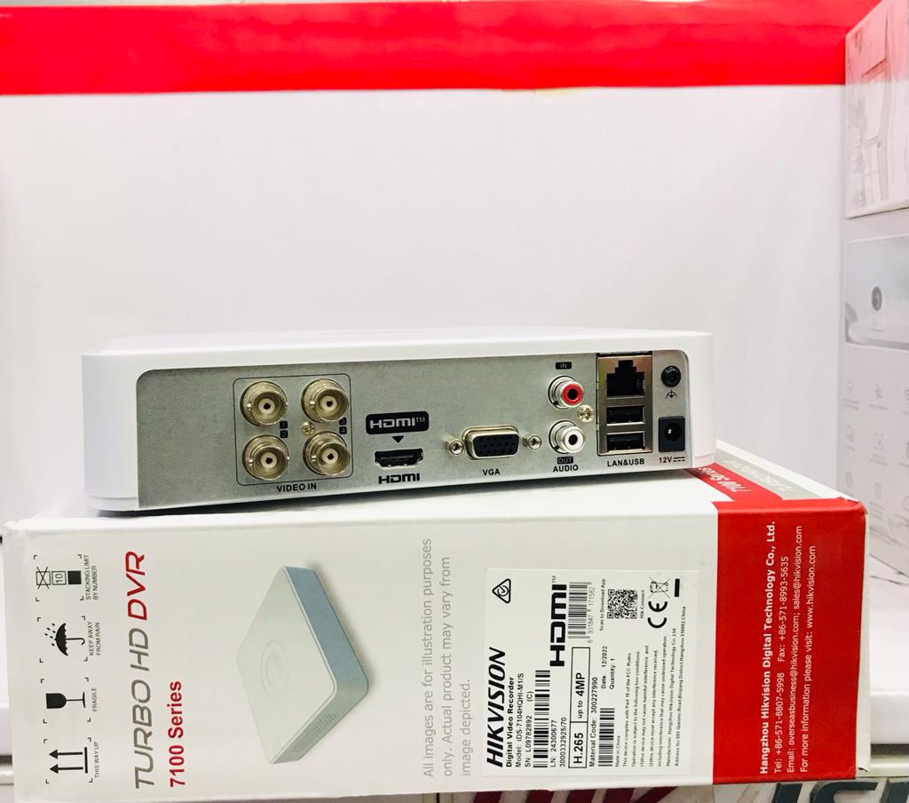 HIKVISION DS-7104HQHI-M1/S 4-ch 1080P Mini 1U H.265 AcuSense DVR -Turbo ...