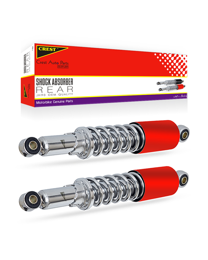 SHOCK ABSORBER JH90 RED REAR OEM QUALITY (BOX PACK) ALL CHINESE 70CC ...