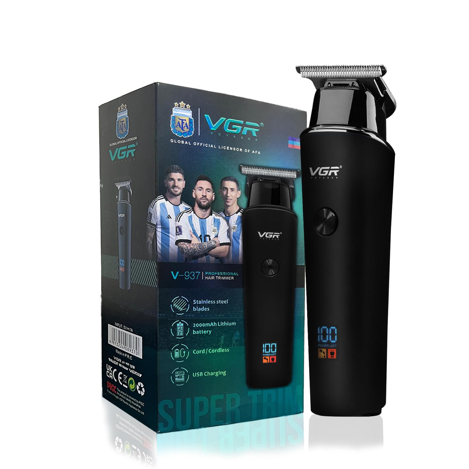 VGR V-937 Professional Corded & Cordless Hair Trimmer Runtime:500 ...