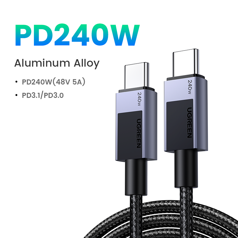 UGREEN 240W Type C Fast Charge Cable E-Marker for iPhone 16 15 Series ...