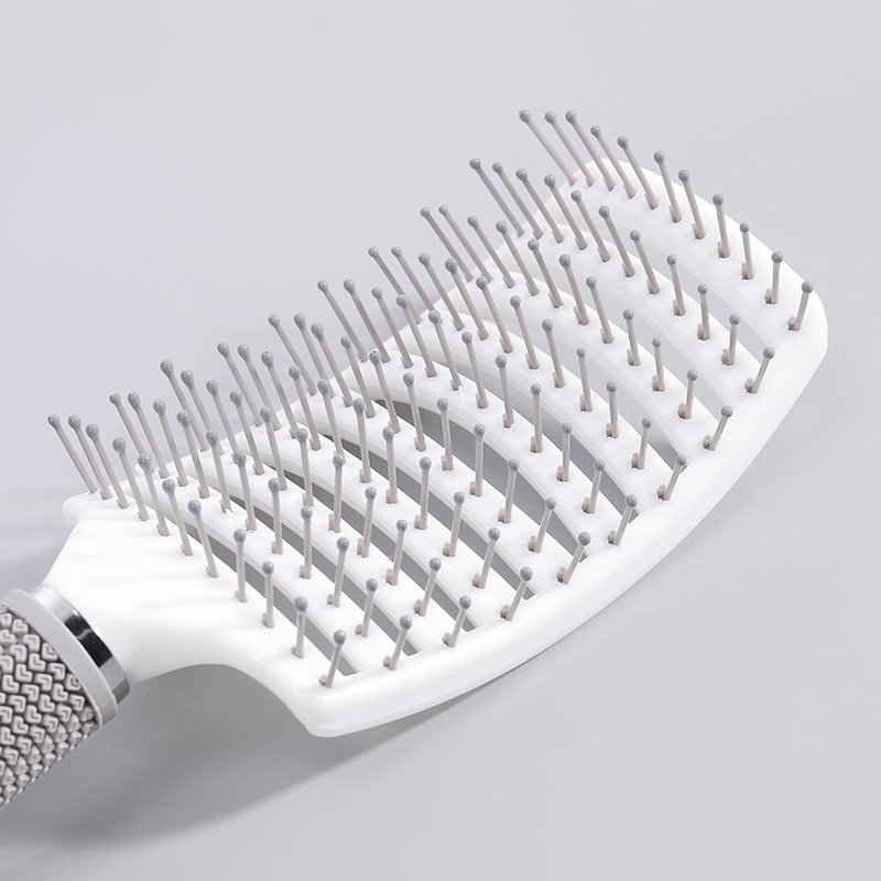 Masaj Büyük Kavisli Tarak Kuaförlük Erkek Saç Fırçası Kıvırcık Saç ...