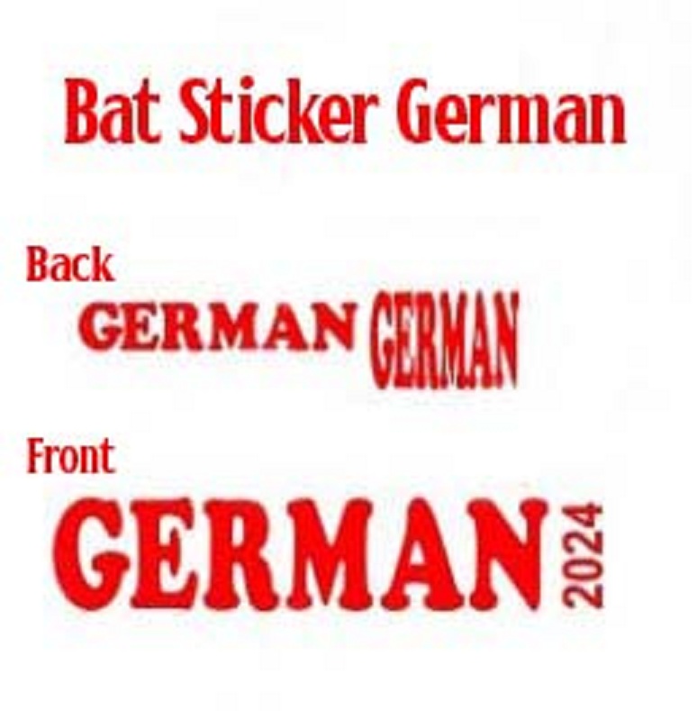 German Bat Sticker in Yellow Complete Set | Daraz.pk