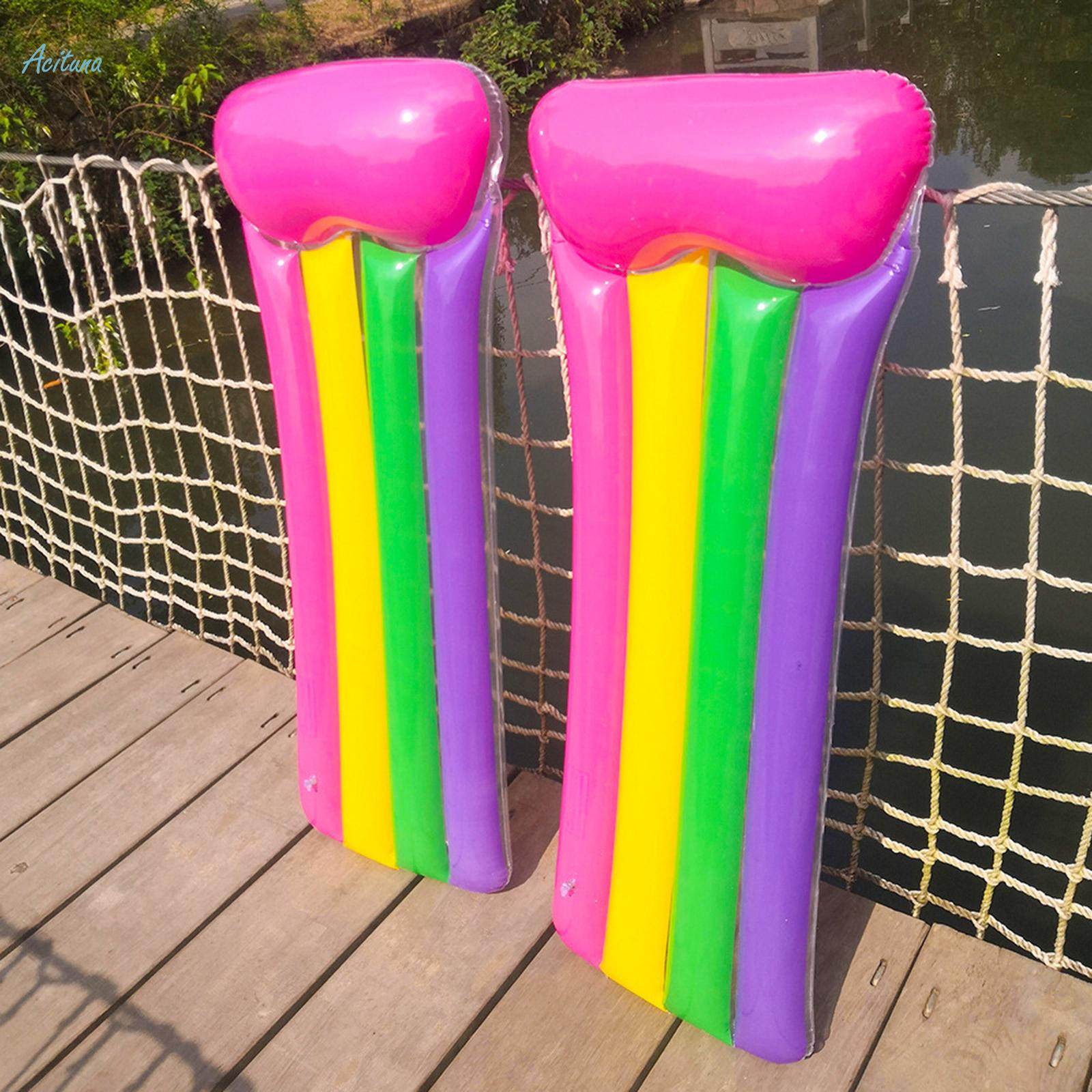 Inflatable Pool Raft Pool Toys for Kids Summer Air Mattress Floating ...