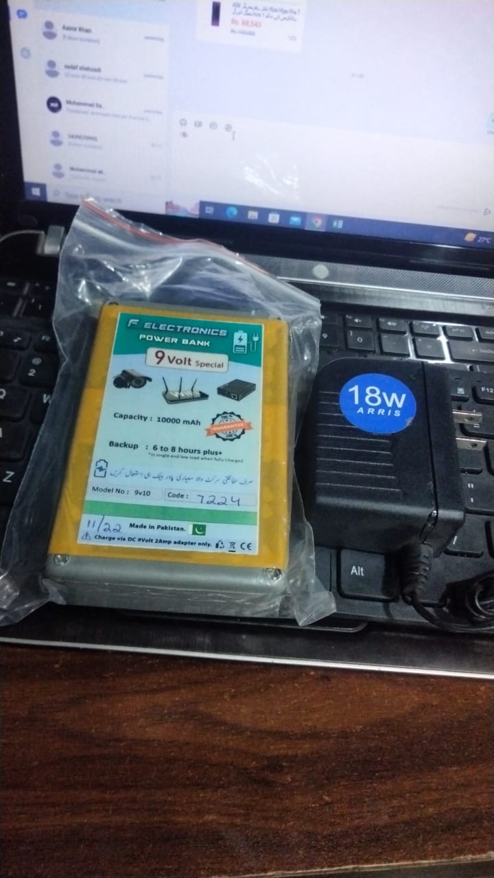 WiFi Router Power Bank 9v 12v15000 and 12v20000mAh Volts 10000 plus+ ...