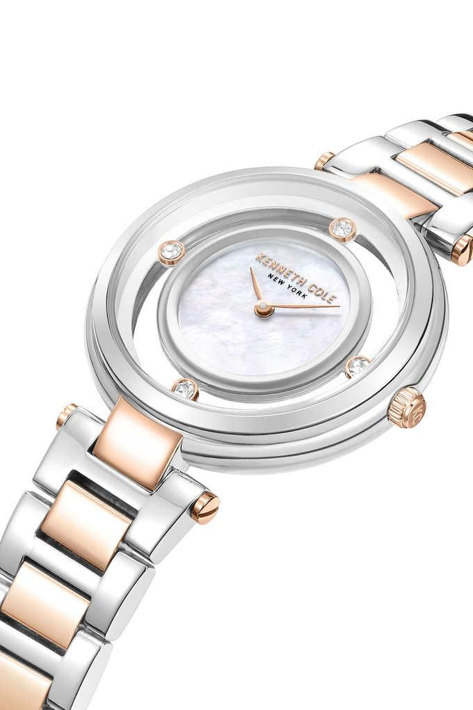Kenneth Cole Women's Transparency Two-Tone Stainless Steel & Crystal ...