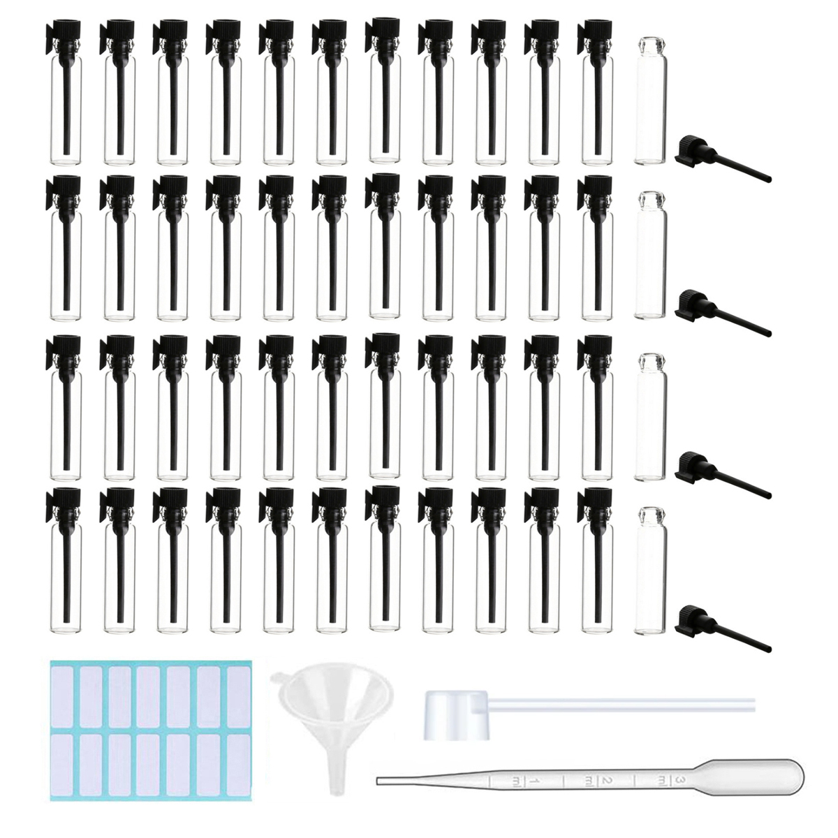 1ml/2ml/3ml/5ml Empty Mini Glass Perfume Small Sample Vials Perfume ...