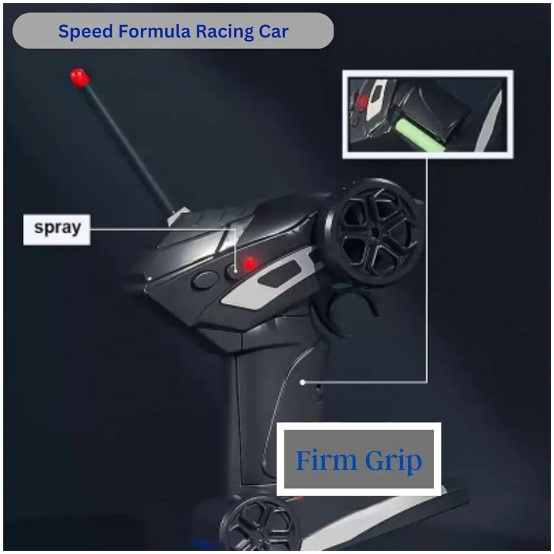 Drift Spray F1 Formula Remote Control Racing Car Rechargeable Color ...