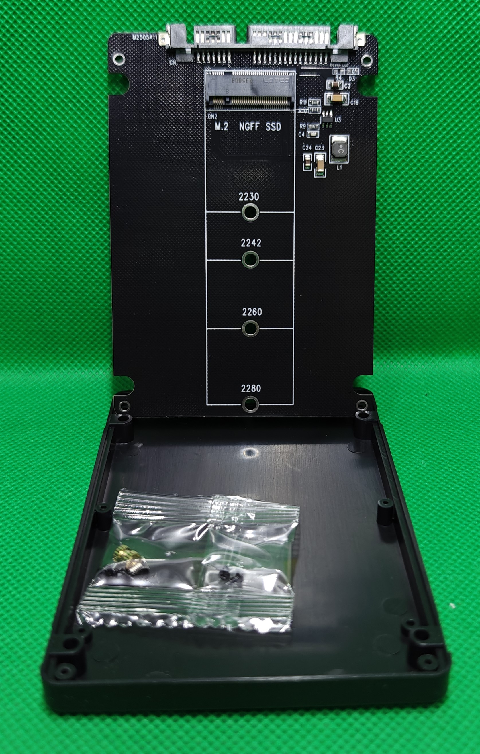 NGFF M2 SSD to 2.5 inch Sata Adapter M2 NGFF SSD To Sata3 Convert Card ...