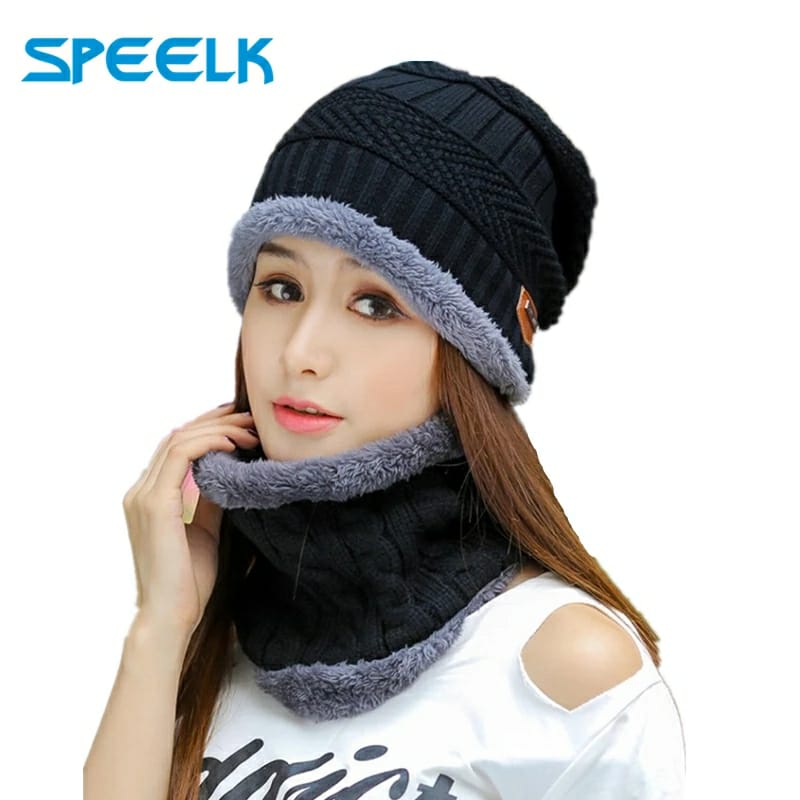 Winter Hat & Scarf Set For Men & Women -New Fashion Multi Functional ...