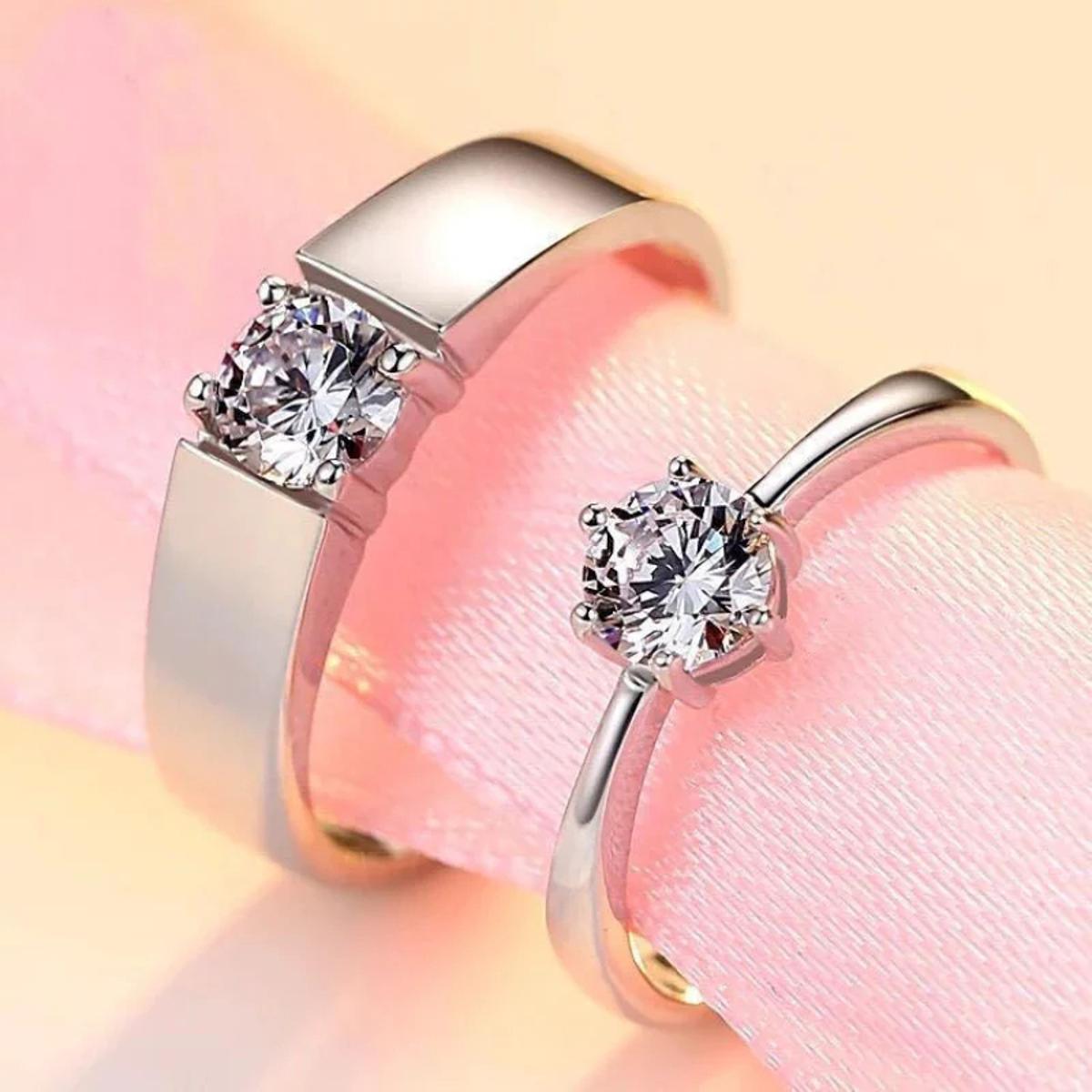Couple Rings For Men and Women -- Trendy Wedding Lovers' Ring ...