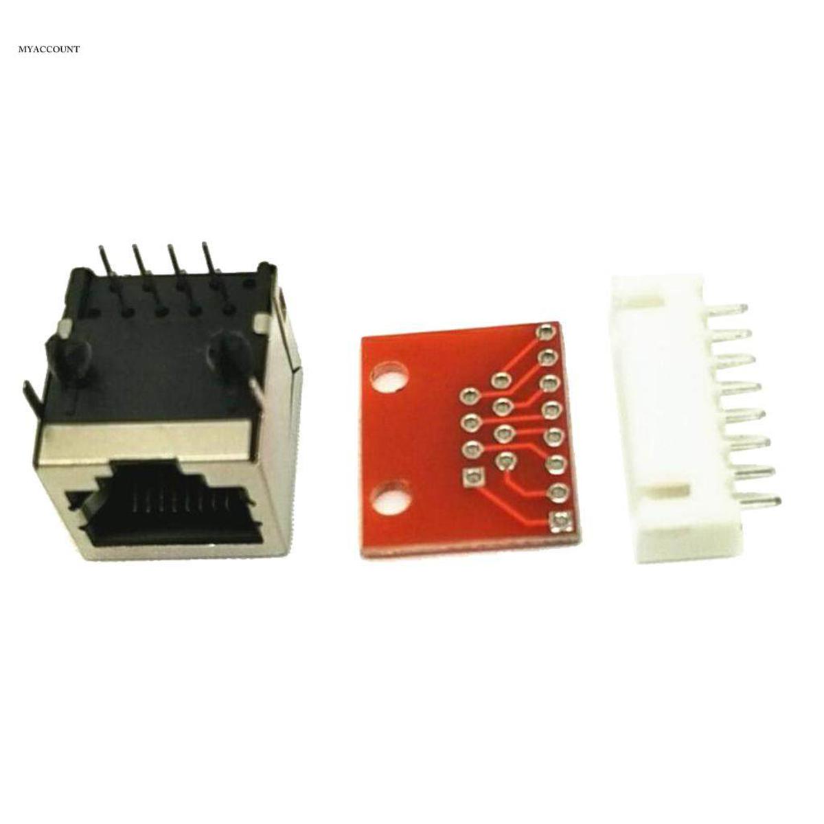 2X Small RJ45 Connector Breakout Board for Ethernet Jacks Not Weld with ...