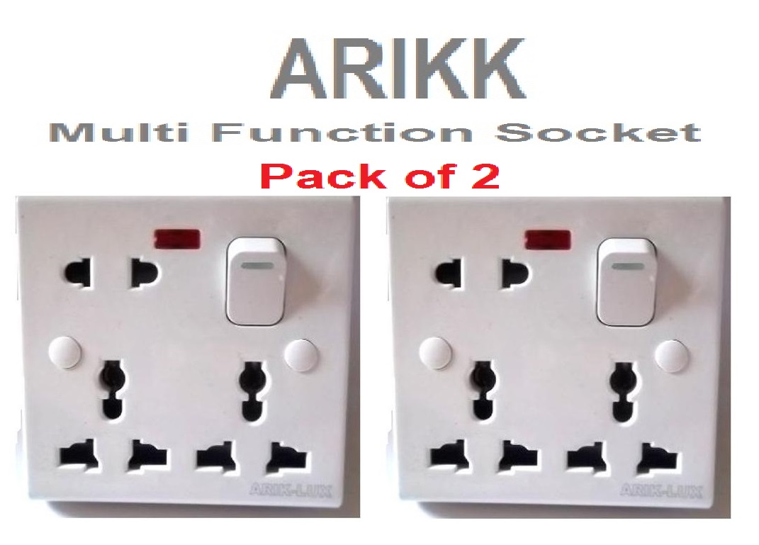 Arik-Luxx Electric Multi Function Double Multi Socket + 2 pin Socket ...