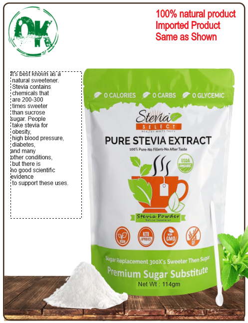 Stevia Select Organic Stevia Powder - Sugar Free Plant Based Stevia ...