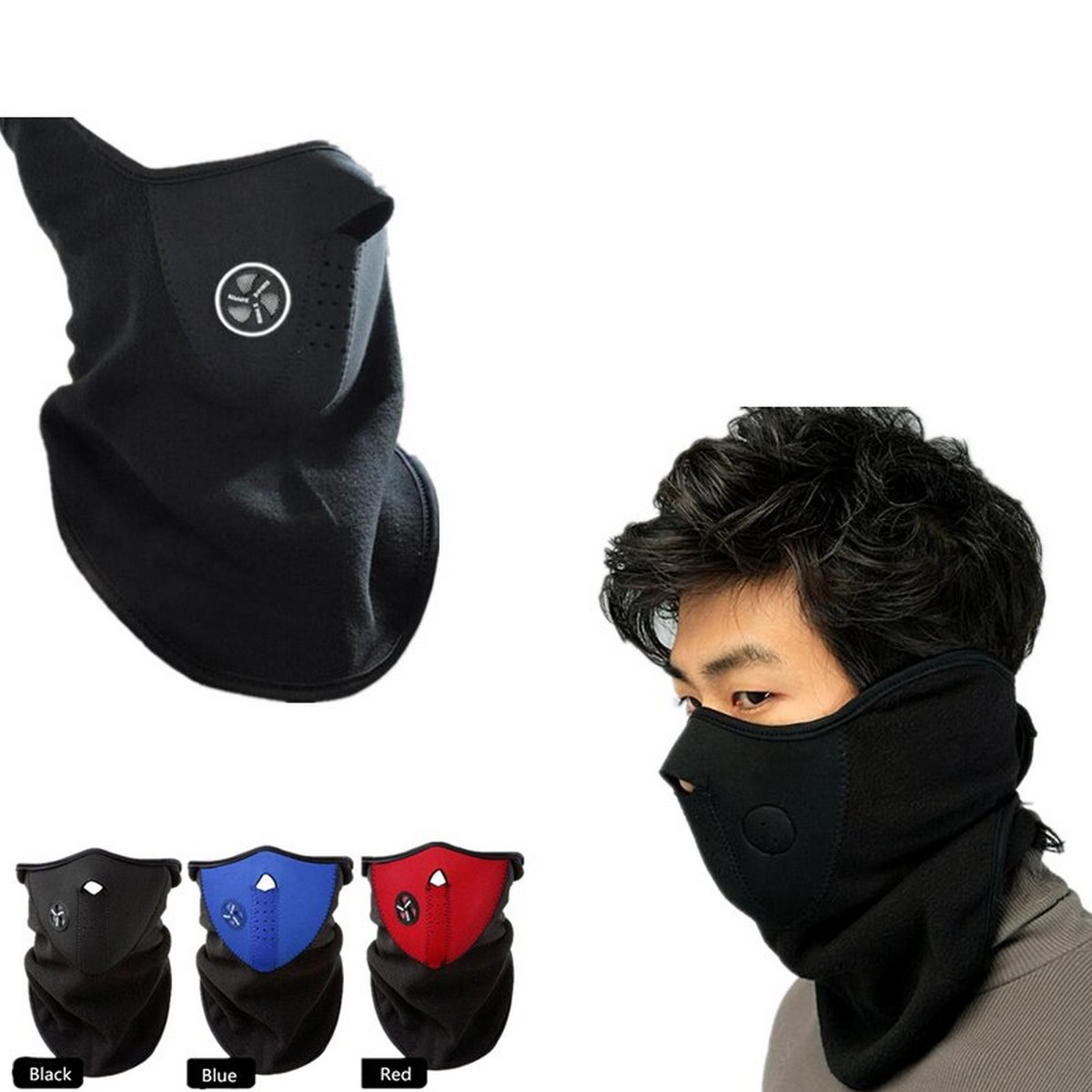 Motorcycle Face Mask - Universal Motorcycle Neck Ski Snowboard Bike ...