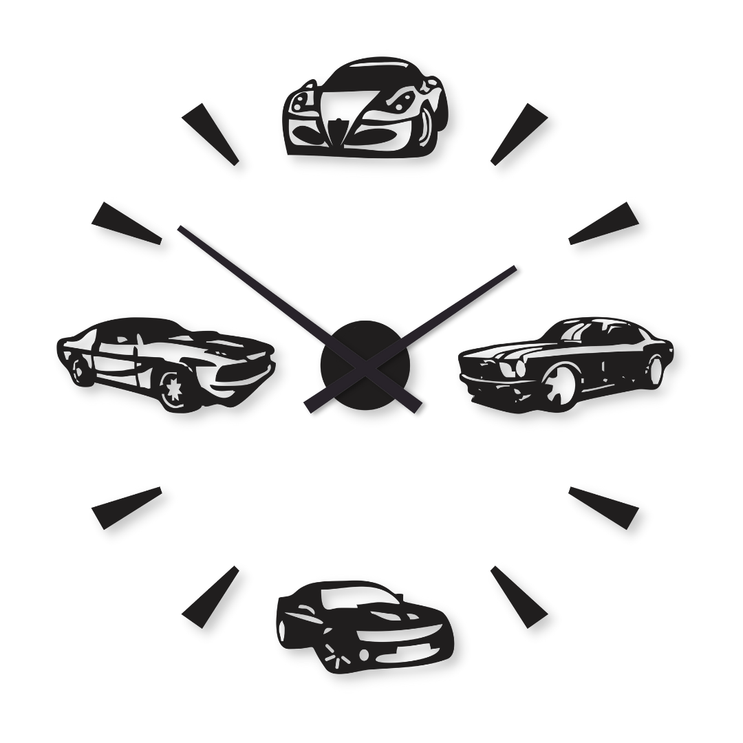 Acralic clock without niddle for shops and house | Daraz.pk