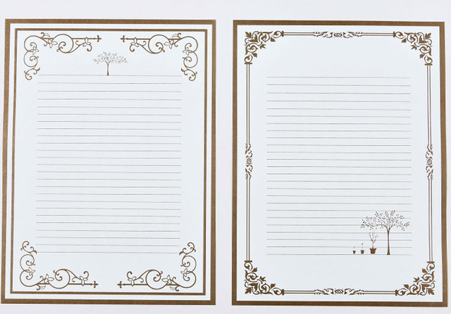 Kraft Paper Letter Paper Retro Creative Exquisite Chinoiserie Love ...