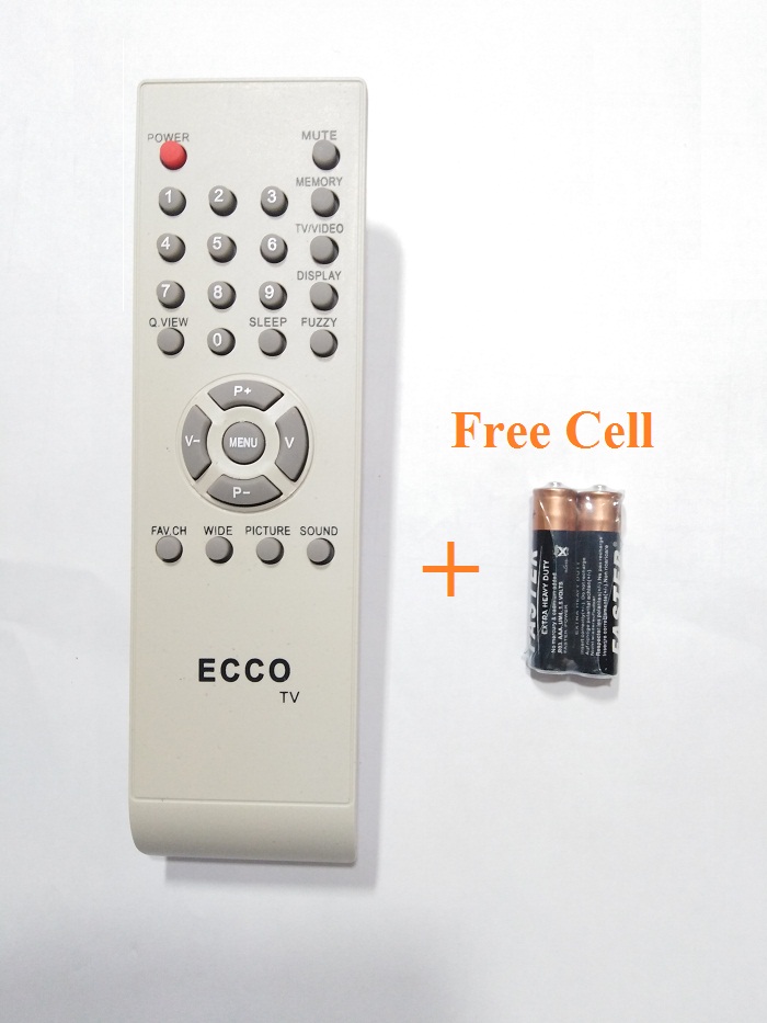 ECCO TV Remote+Free Cell | Daraz.pk