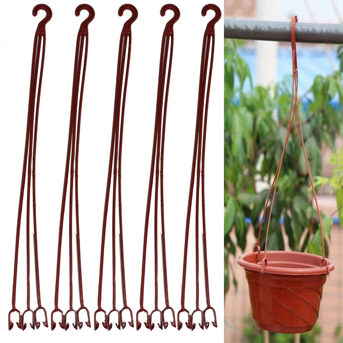 Pack Of 6 Plastic Plant Hanger - Hanger Hook Garden Pots Wall Hanging ...
