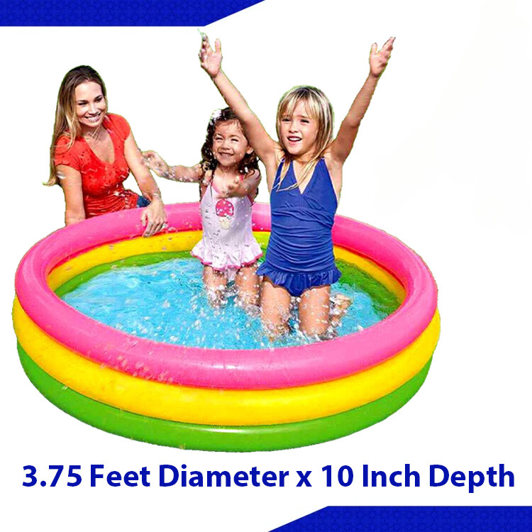 INTEX - Sunset Glow Baby Pool For Kids Inflatable Kids Bath Tub For ...