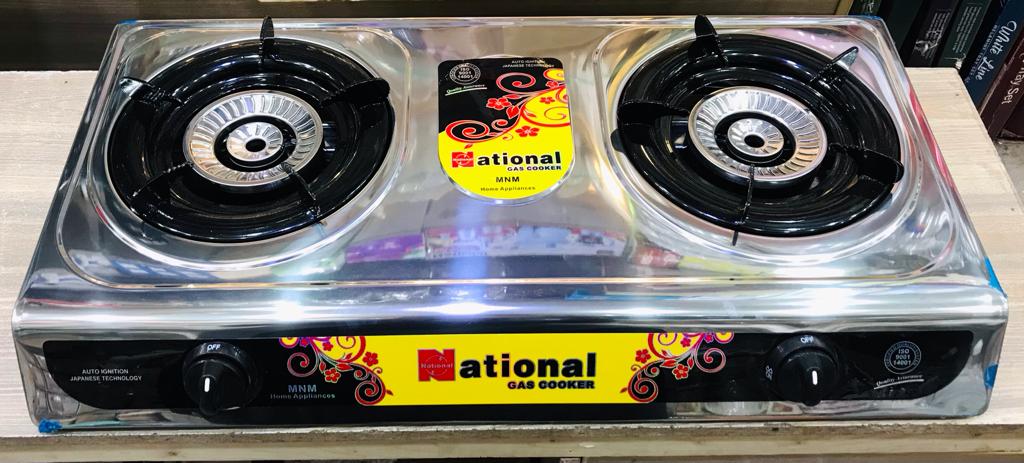 Gas Stove Full fine Glass shine Steel 2 Burner - 2 Burner Kitchen Gas ...