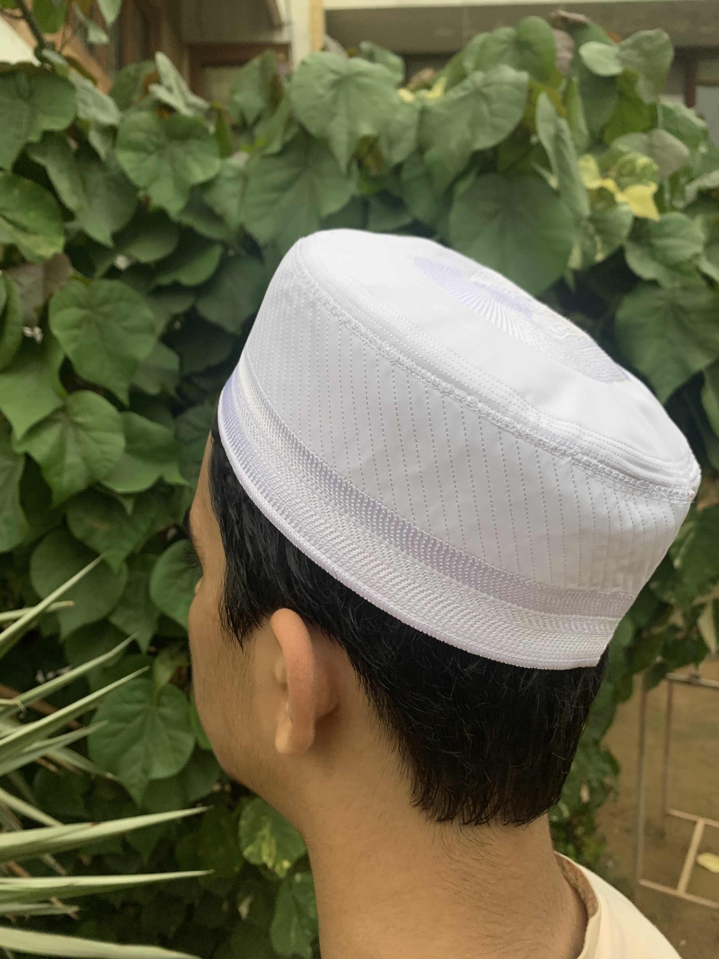 Men's Namaz Cap Cloth Contrasting Boqus Prayer Cap / Namaz Topi ...