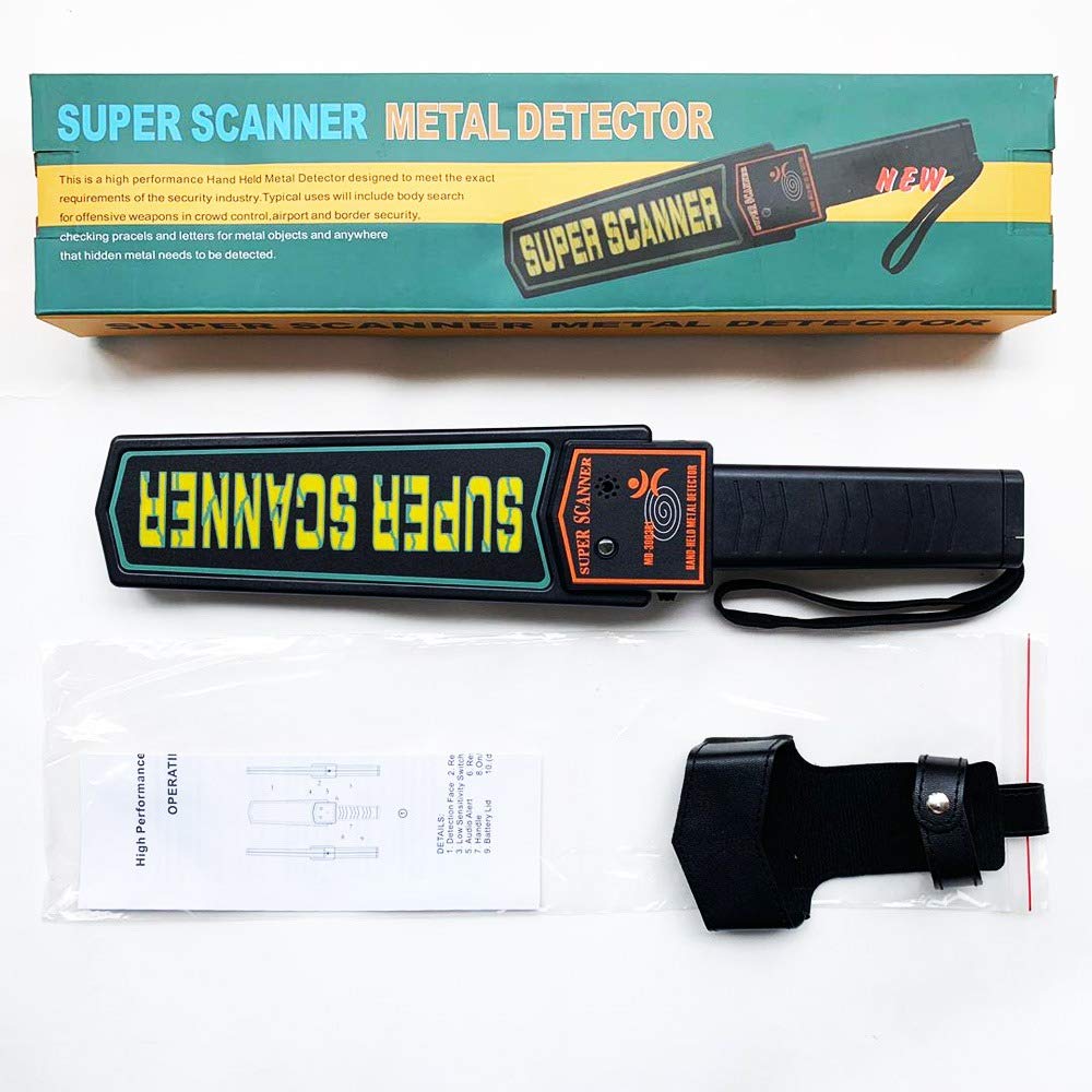 Super Scanner Hand Held Metal Detector MD-3003B1 Black Metal Detector Sensor | Daraz.pk