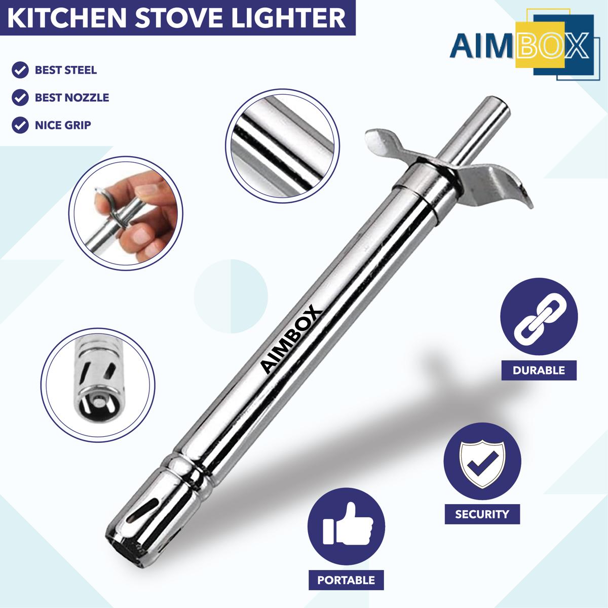 English Stainless Steel Rustproof Heavy Duty Gas Lighter for LPG & PNG ...