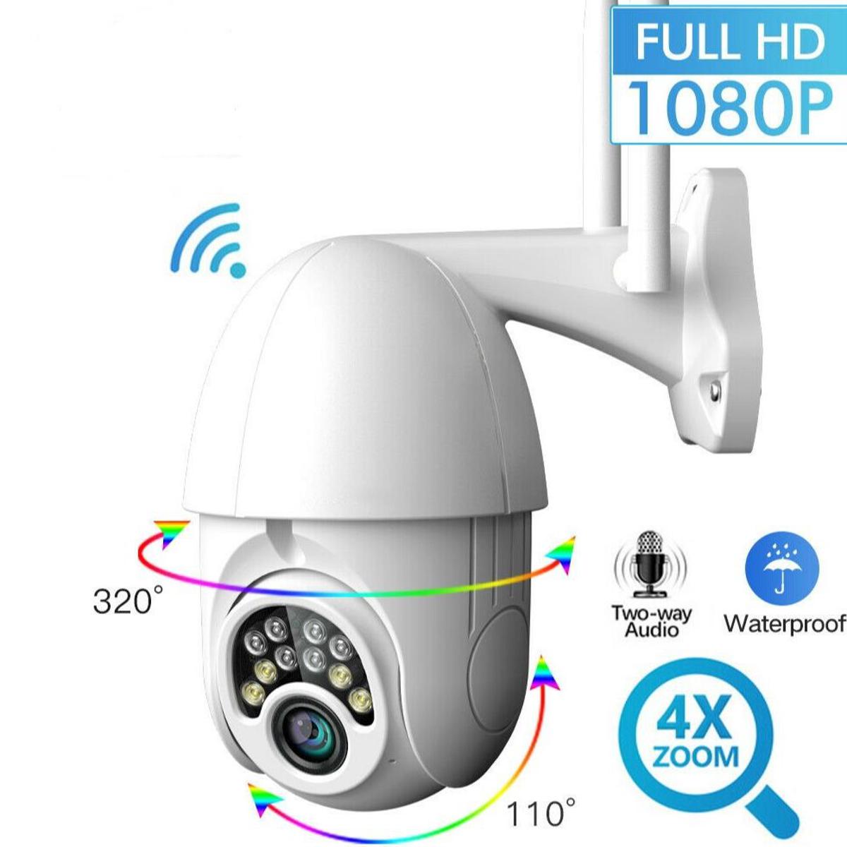 Outdoor FHD PTZ IP Wireless Security Camera WiFi CCTV Surveillance ...