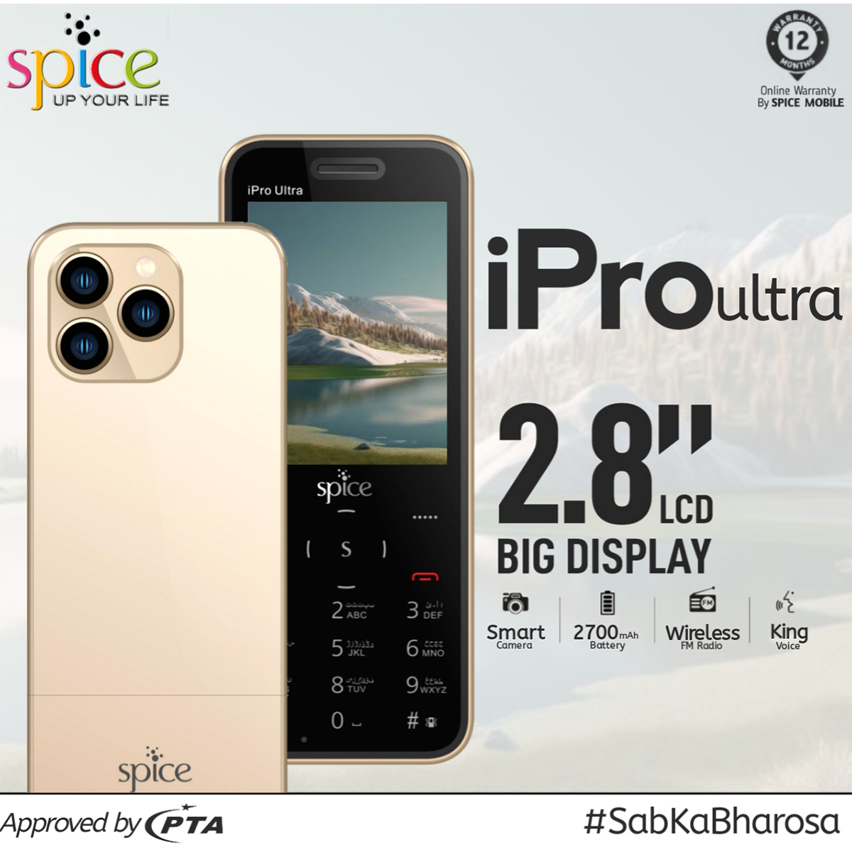 SPICE I Pro Ultra - Dual Sim - 2.8" Inch Display - 2700 MAH Battery ...