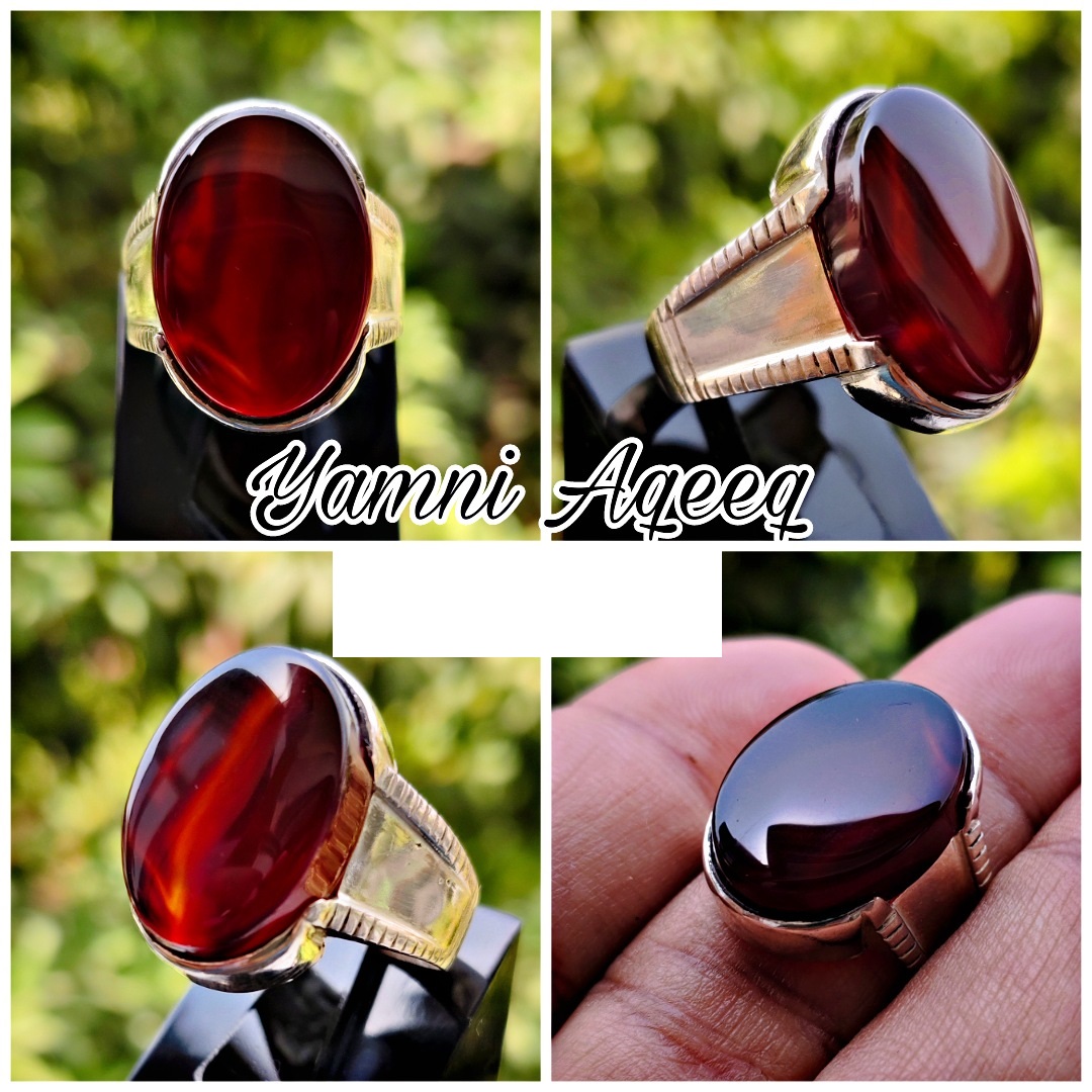 100 % original Original Yamni Aqeeq Ring for Mens | Daraz.pk