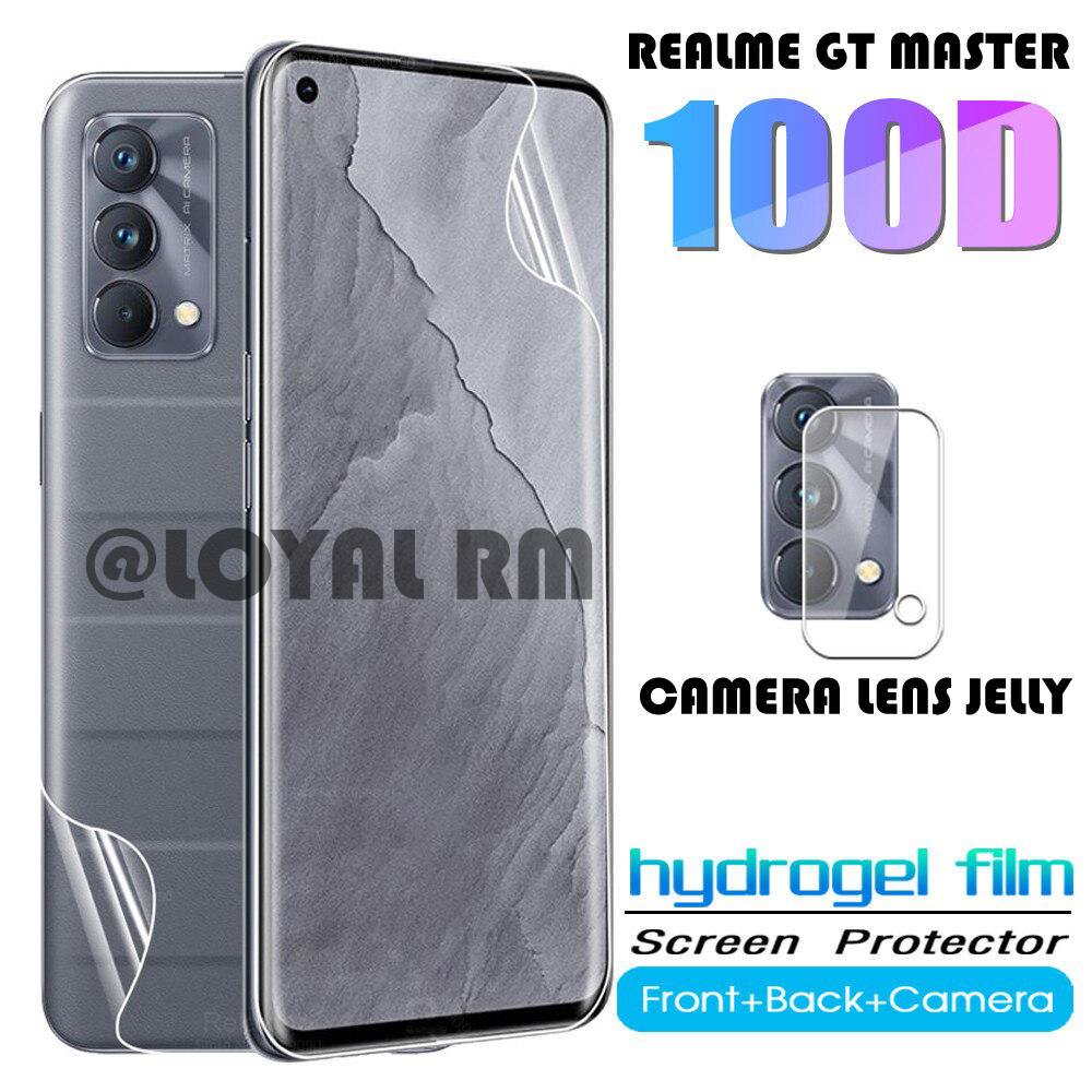 Real_me GT_MASTER Front and Back Hydrogel film Jelly Protector | Daraz.pk