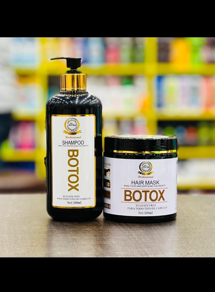 Arizona Professional Botox Shampoo 500ml + Hair Treatment Mask jar ...