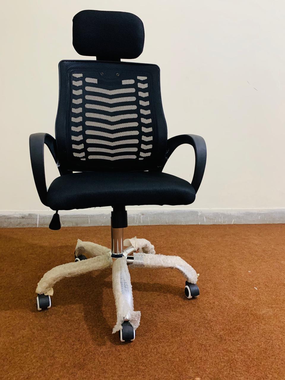 Ergonomic Adjustable Office Chair with Mesh Black | Daraz.pk