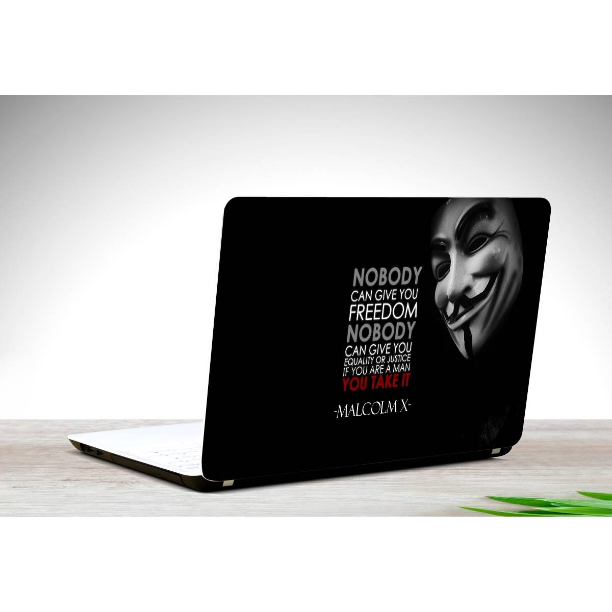 Motivational Quote Anonymous Laptop Back Skin Vinyl Stickers Decal,12 ...