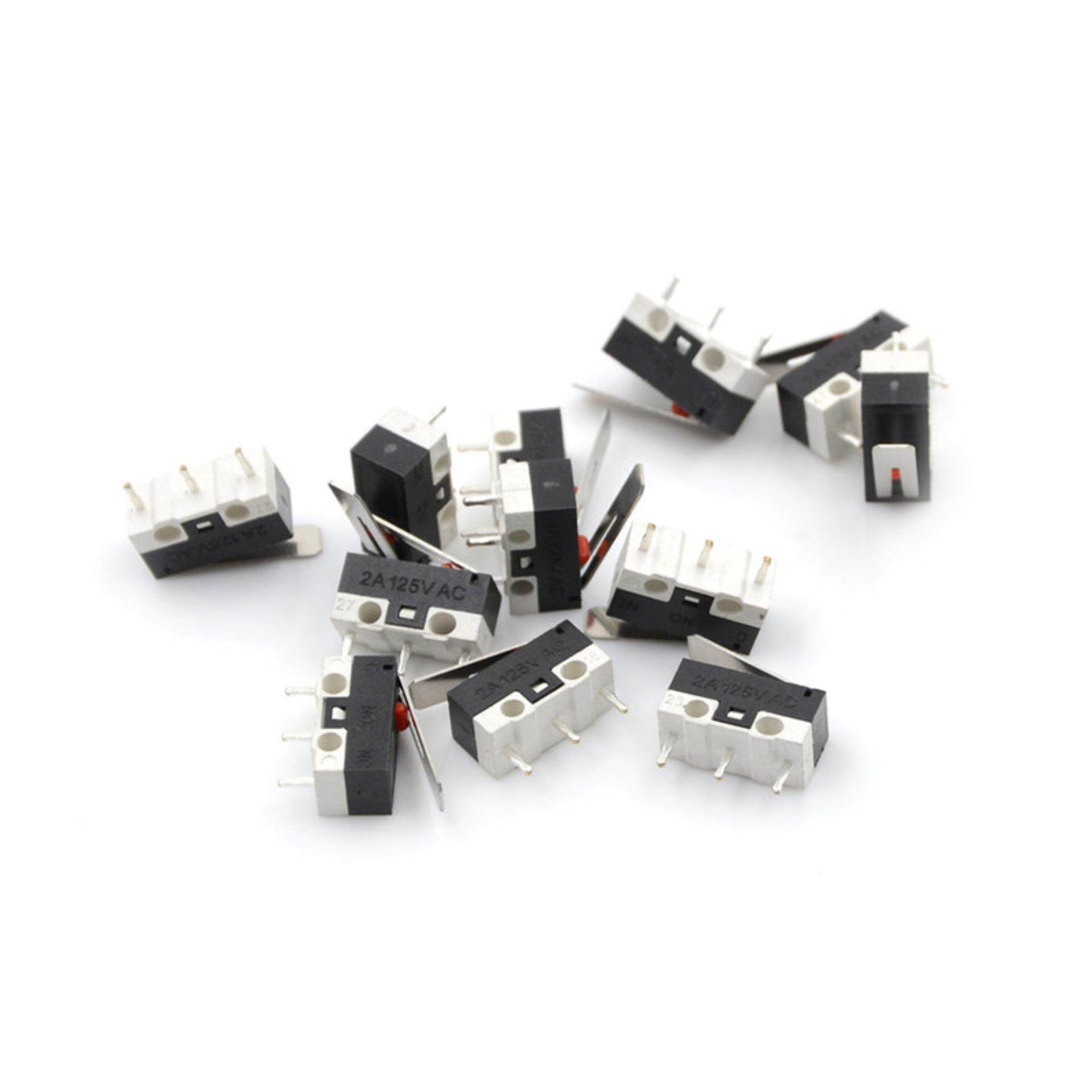 10pcs 2a 125v Micro Limit Switch Lever Roller Arm Actuator Snap Action ...