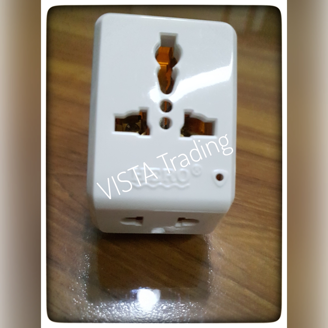 Travel Adapter, Travel Multi Plug adapter, with 3 outlet sockets 2 pin ...