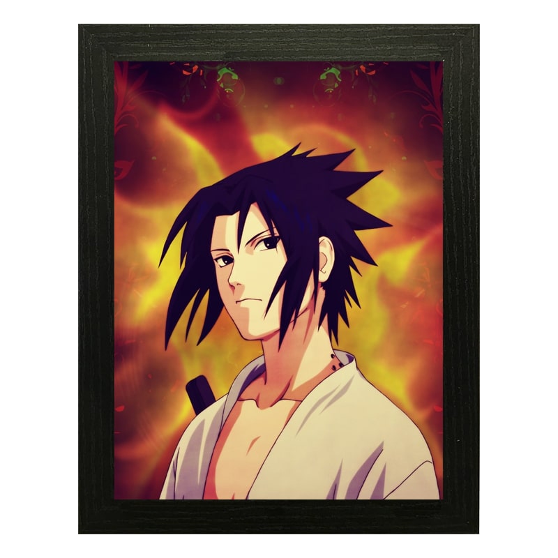 Naruto Anime Poster Frame, Framed Anime Sasuke Posters - Raqeeq OFD120 ...