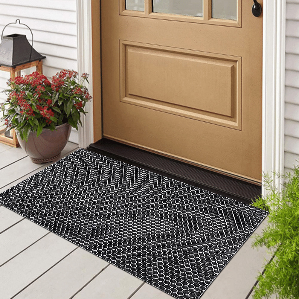 HONEYCOMB ENTRANCE HOME & OFFICE DOOR MAT 28 inch x 21 inch | Daraz.pk