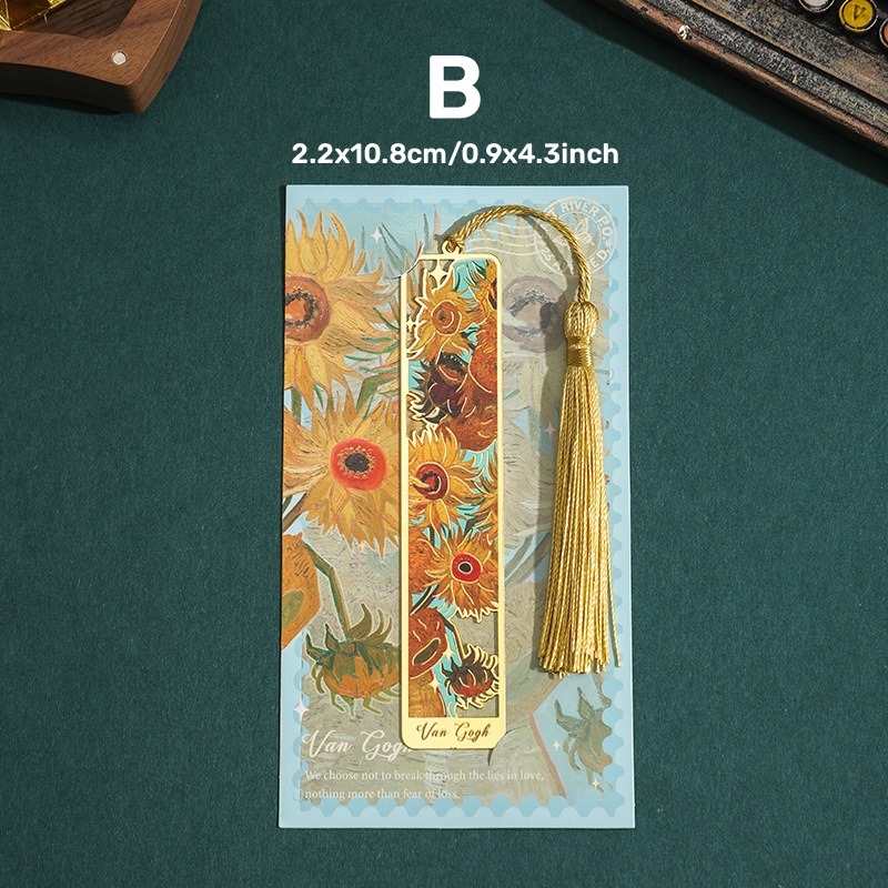 RHS Online Famous Painting Series Metal Card Bookmarks for Books Holder ...