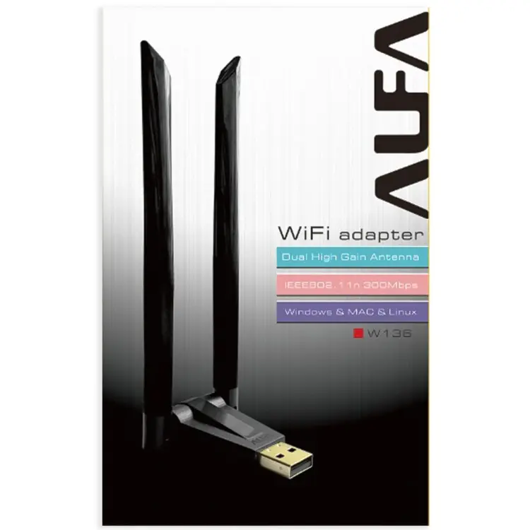 Alfa Wifi USB Dual Antenna Adapter 300MB - wifi device - wifi adapter ...