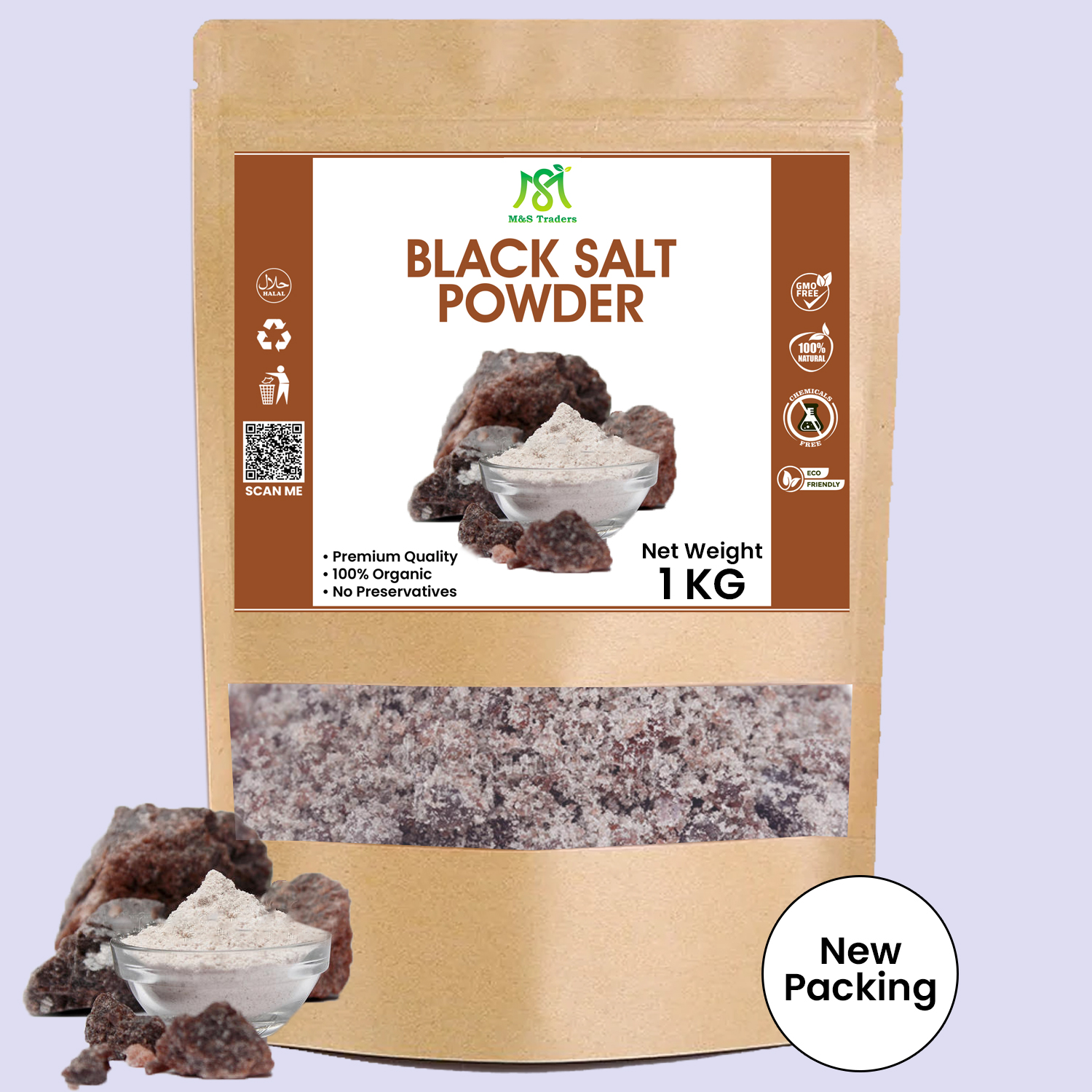 Black Salt Powder | Kala namak / namk / nimak / nmak / nimak 1 Kg ...
