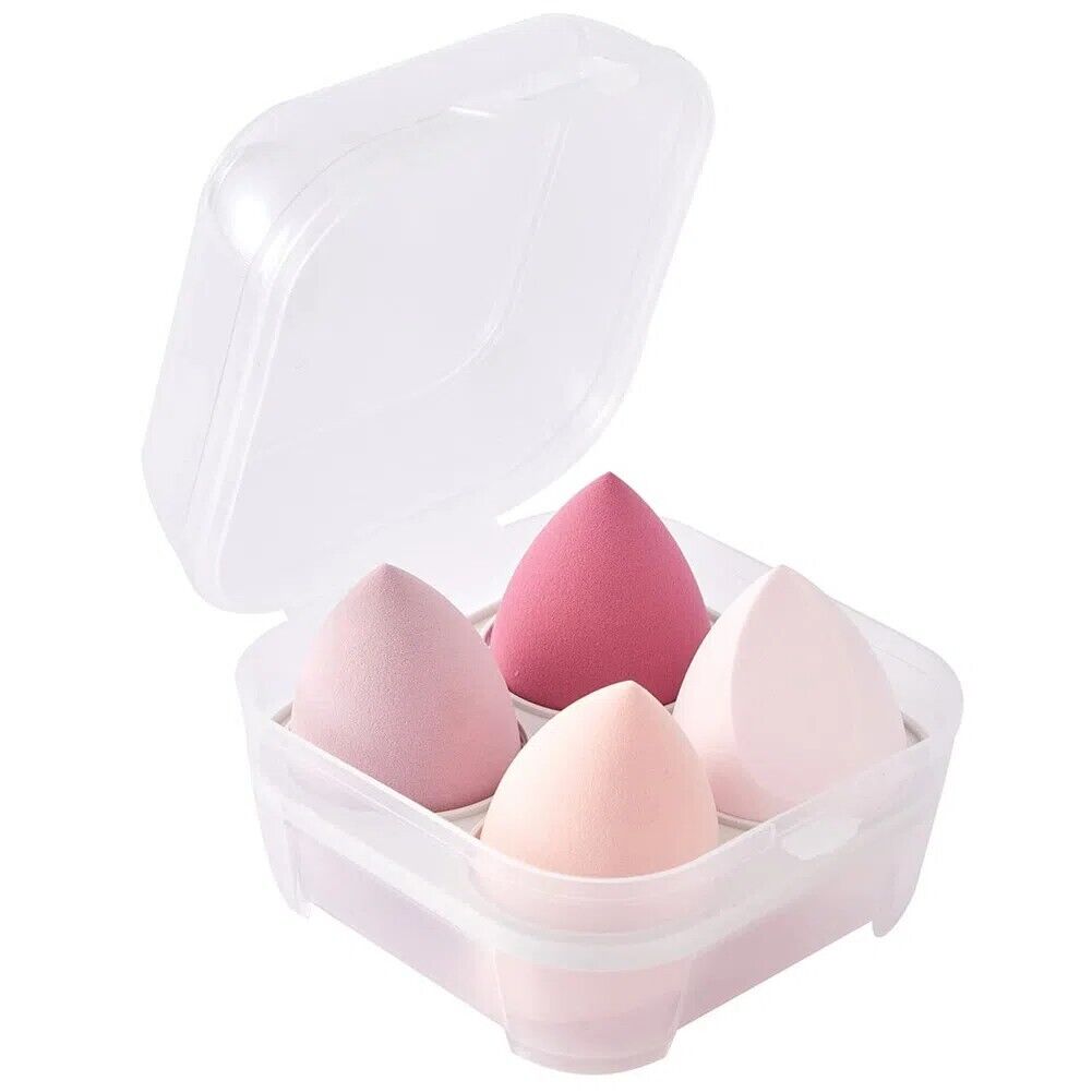 Premium Makeup Sponge Puff Blender With 4 in 1 Storage Box Beauty ...