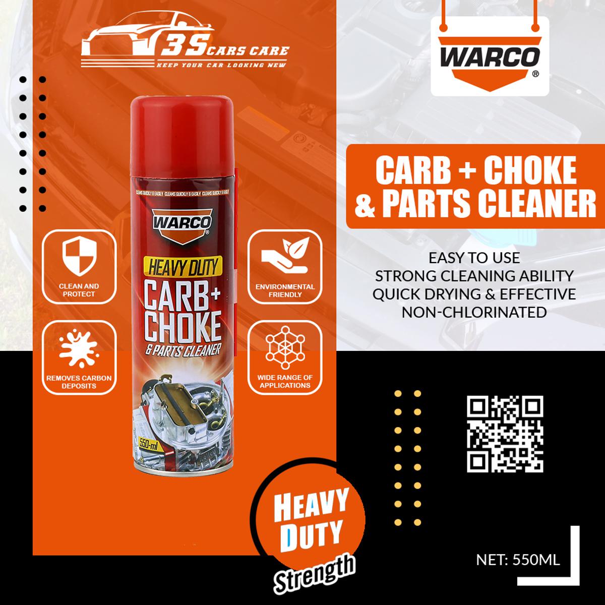 WARCO Heavy Duty Carb & Choke Cleaner Spray – 550ml | Throttle Body ...