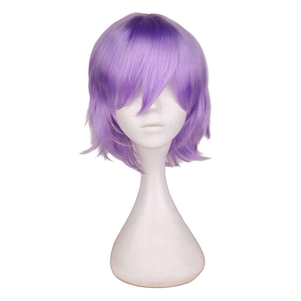 Male Wig Black White Purple blonde Red Short Hair Cosplay Anime Costume ...