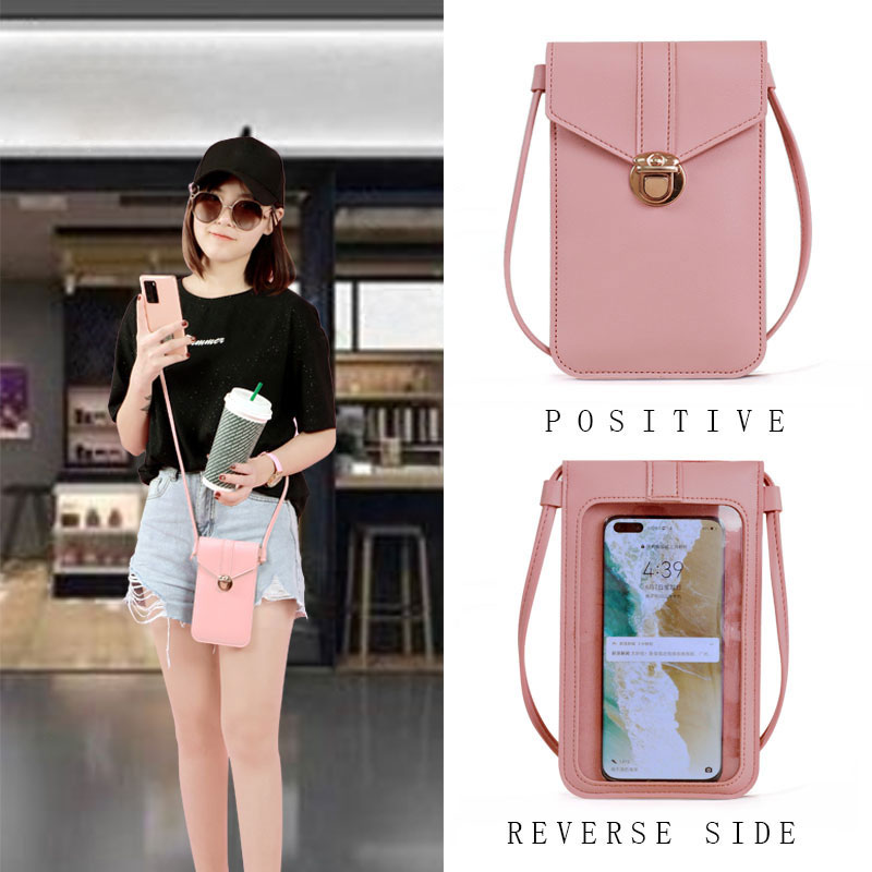 Quality assurance [In Stock] Touchable Screen PU Shoulder Bag Cell ...